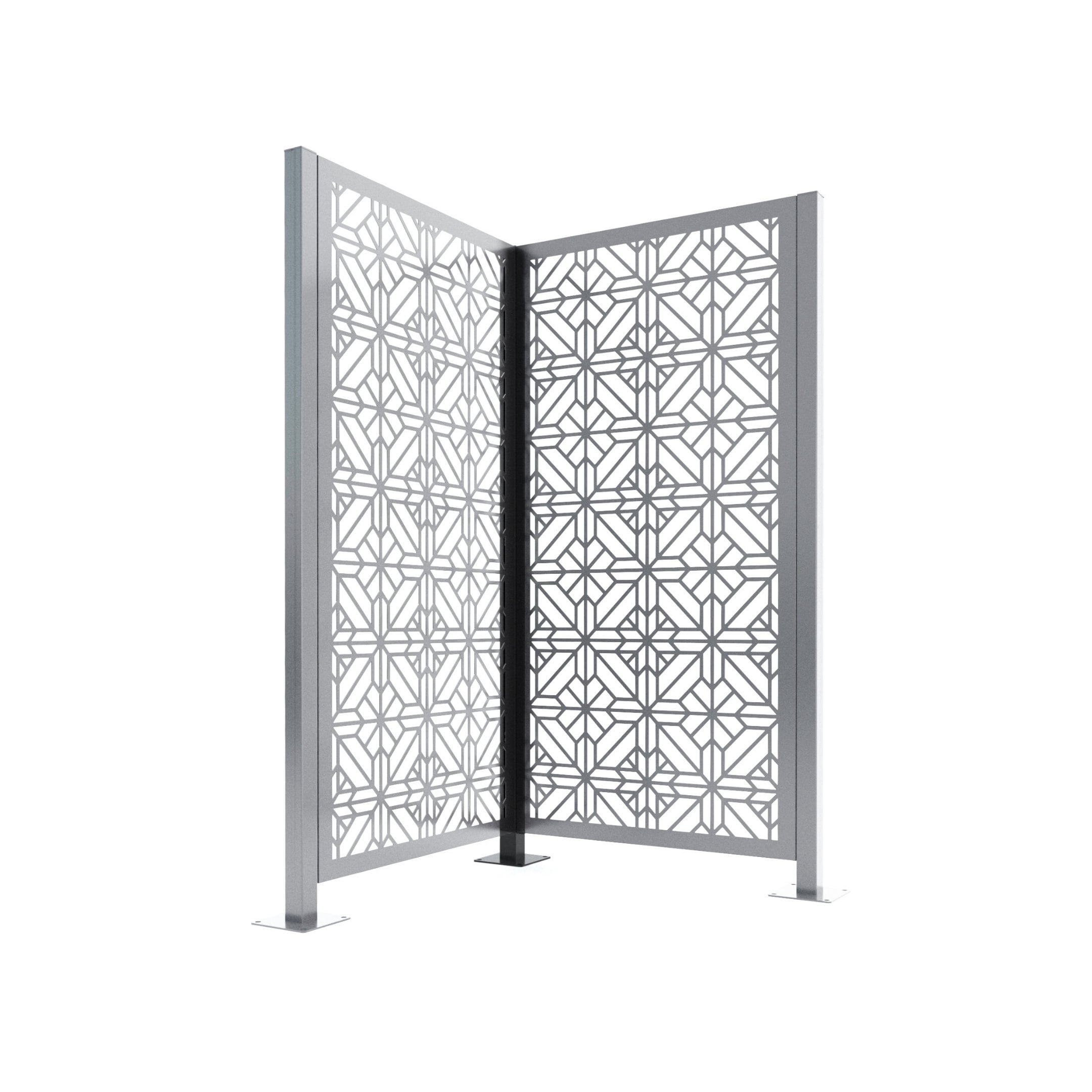 Garden Screen Posts Free Standing CORNER POST Horizontal or - Etsy UK