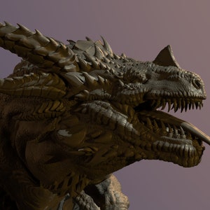 Behir Figure XXL Dragon Elder Behir Rescaleminiatures Dungeons and ...