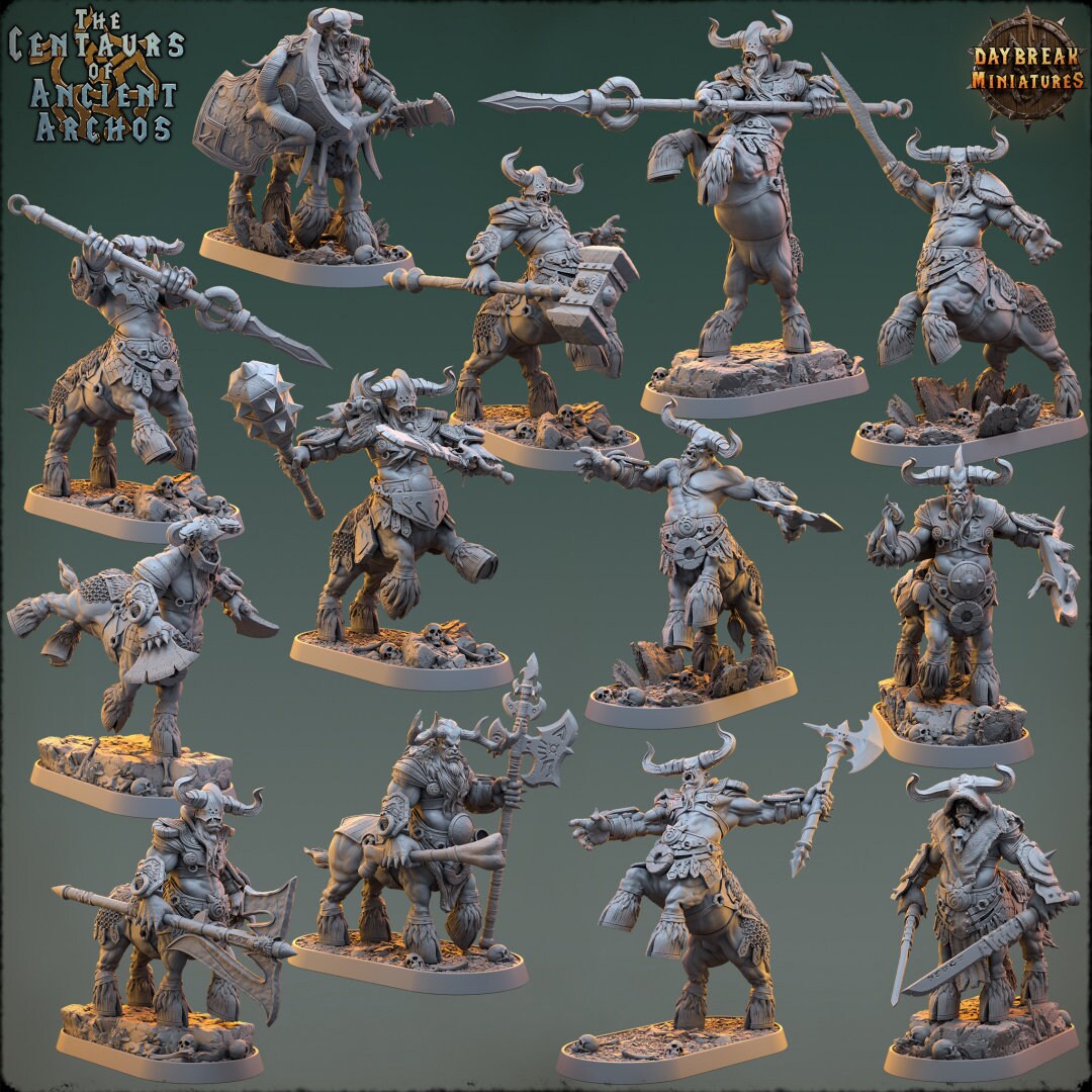 Complete Set of Centaurs the Centaurs of Ancient Archos Hunters ...