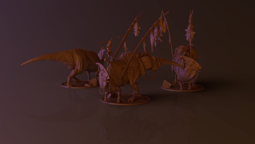 Miniature Figure Parasaurolophus Running Big Miniature Lord of the ...