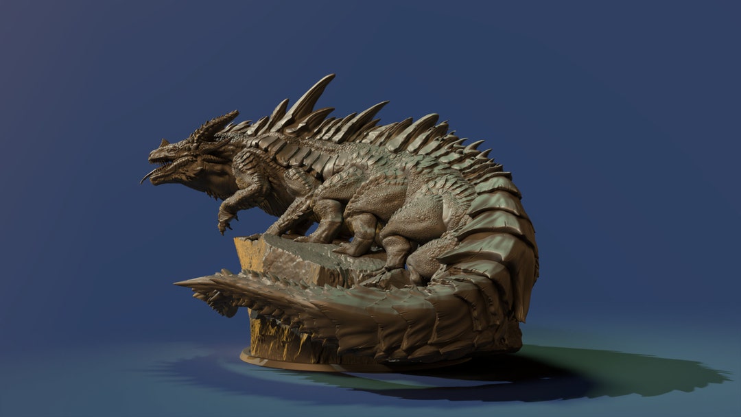 Behir Figure XXL Dragon Elder Behir Rescaleminiatures Dungeons and ...