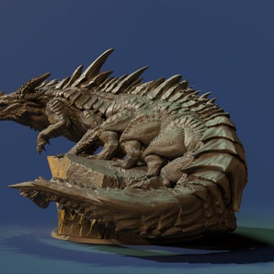 Behir Figure XXL Dragon Elder Behir Rescaleminiatures Dungeons and ...