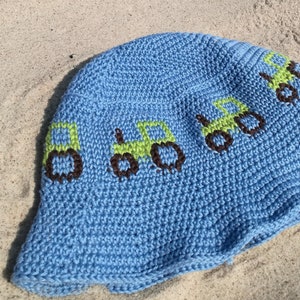 Tractor Bucket Hat Pattern for Baby, Toddler, Child, Woman and Men, Pdf ...