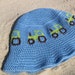 Tractor Bucket Hat Pattern for Baby, Toddler, Child, Woman and Men, Pdf ...