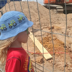 Tractor Bucket Hat Pattern for Baby, Toddler, Child, Woman and Men, Pdf ...