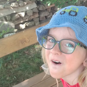 Tractor Bucket Hat Pattern for Baby, Toddler, Child, Woman and Men, Pdf ...