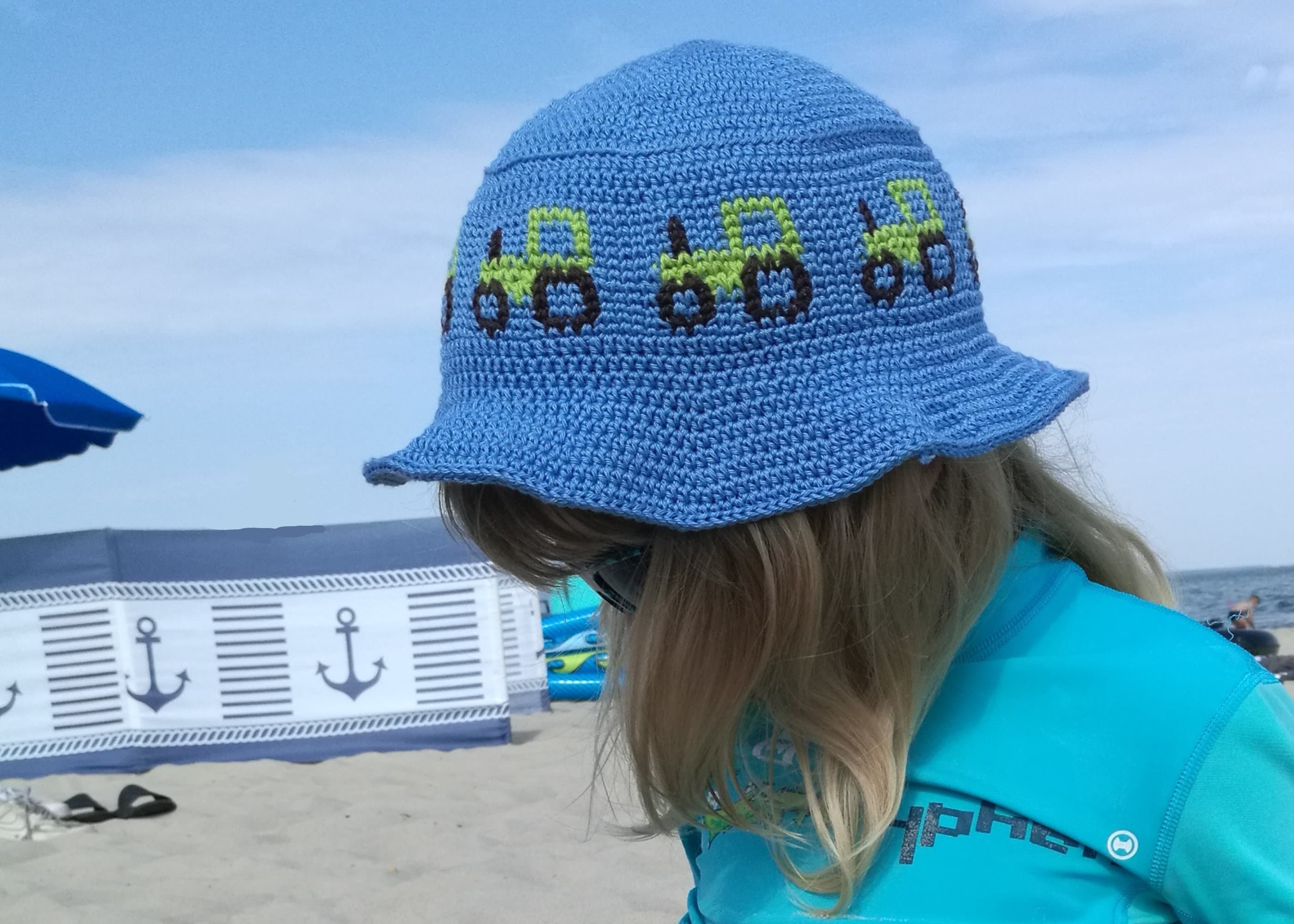 Tractor Bucket Hat Pattern for Baby, Toddler, Child, Woman and Men, Pdf ...