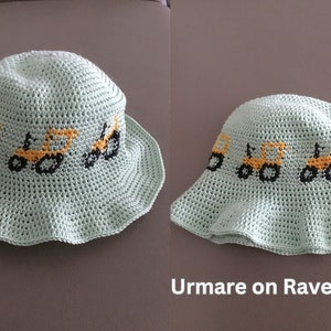 Tractor Bucket Hat Pattern for Baby, Toddler, Child, Woman and Men, Pdf ...