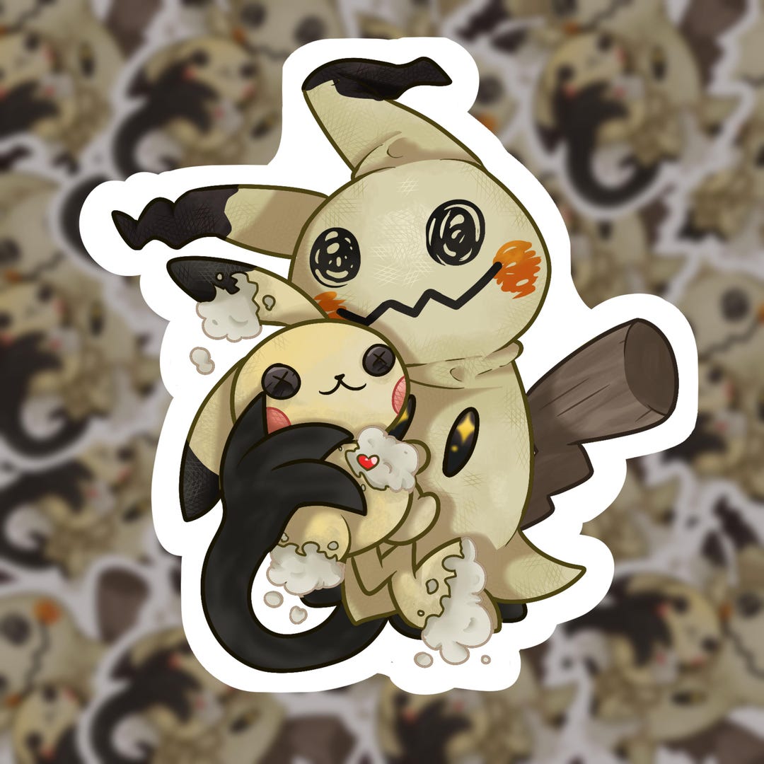 Mimikyu Cute Spooky Sticker - Etsy