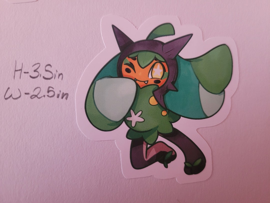 Ogerpon Pokémon Cute Vinyl Sticker - Etsy