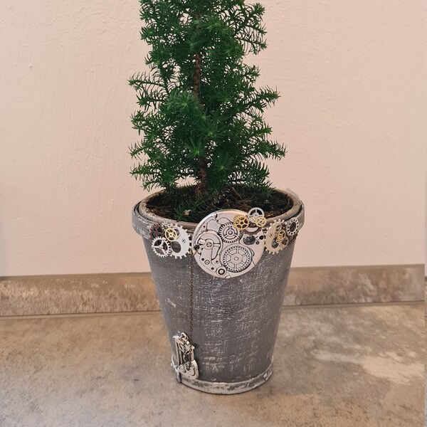 Steampunk Flower Pot - Etsy