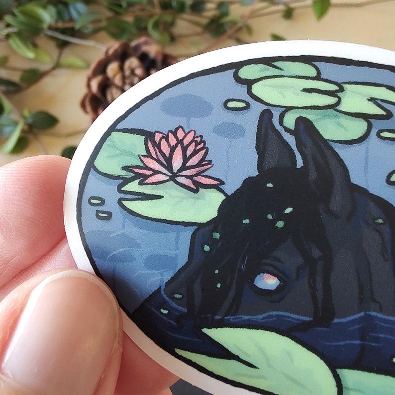 KELPIE HORSE Mythical Creature Sticker Creepy Pastel Monster - Etsy
