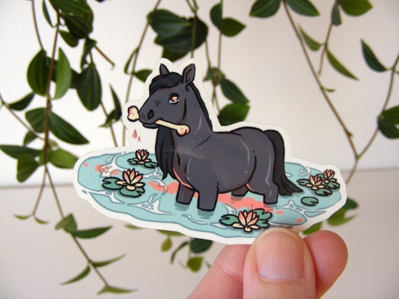 KELPIE Mythical Creature Sticker Spooky Cute Monster Sticker - Etsy