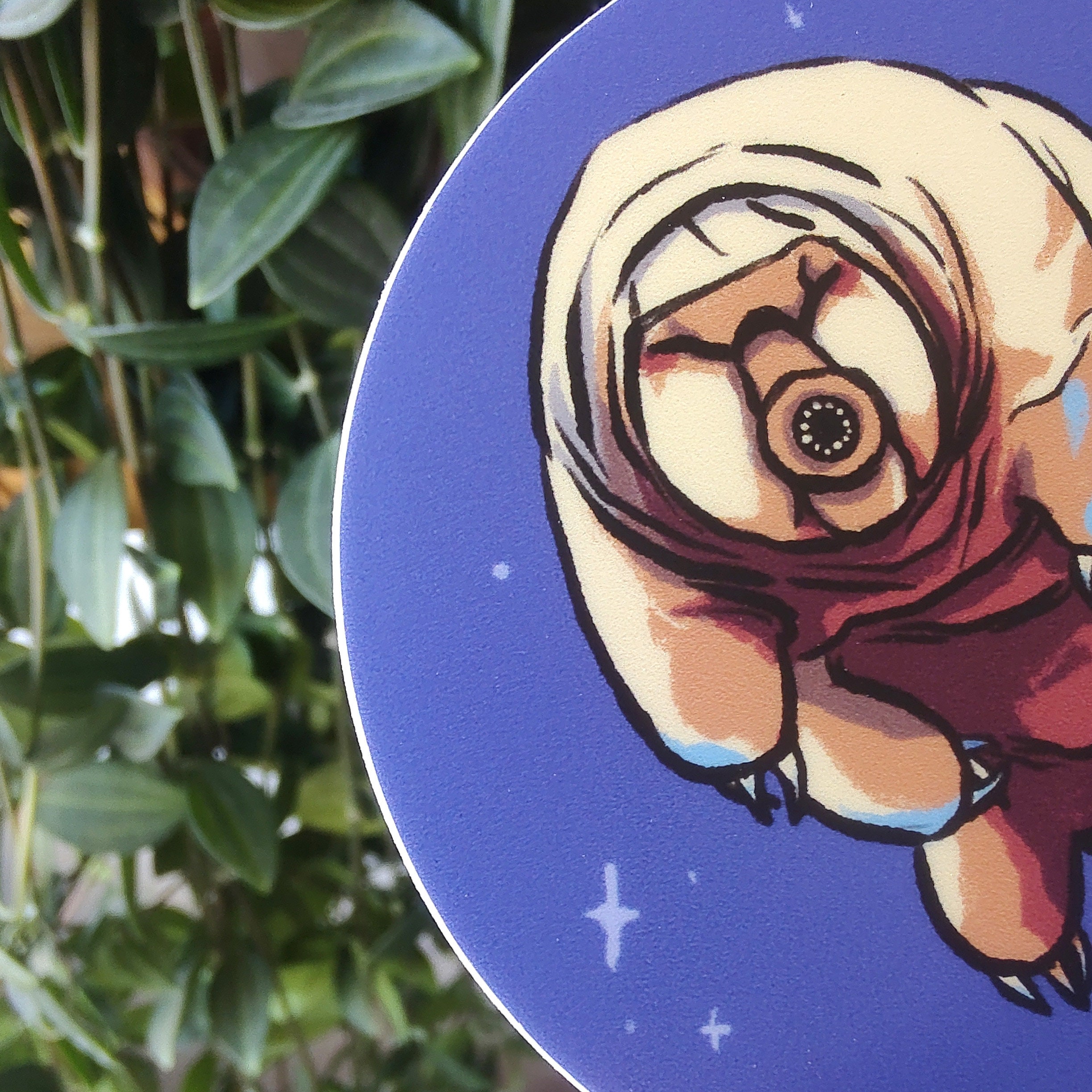 TARDIGRADE IN SPACE Sticker cute Water Bear Microfauna - Etsy