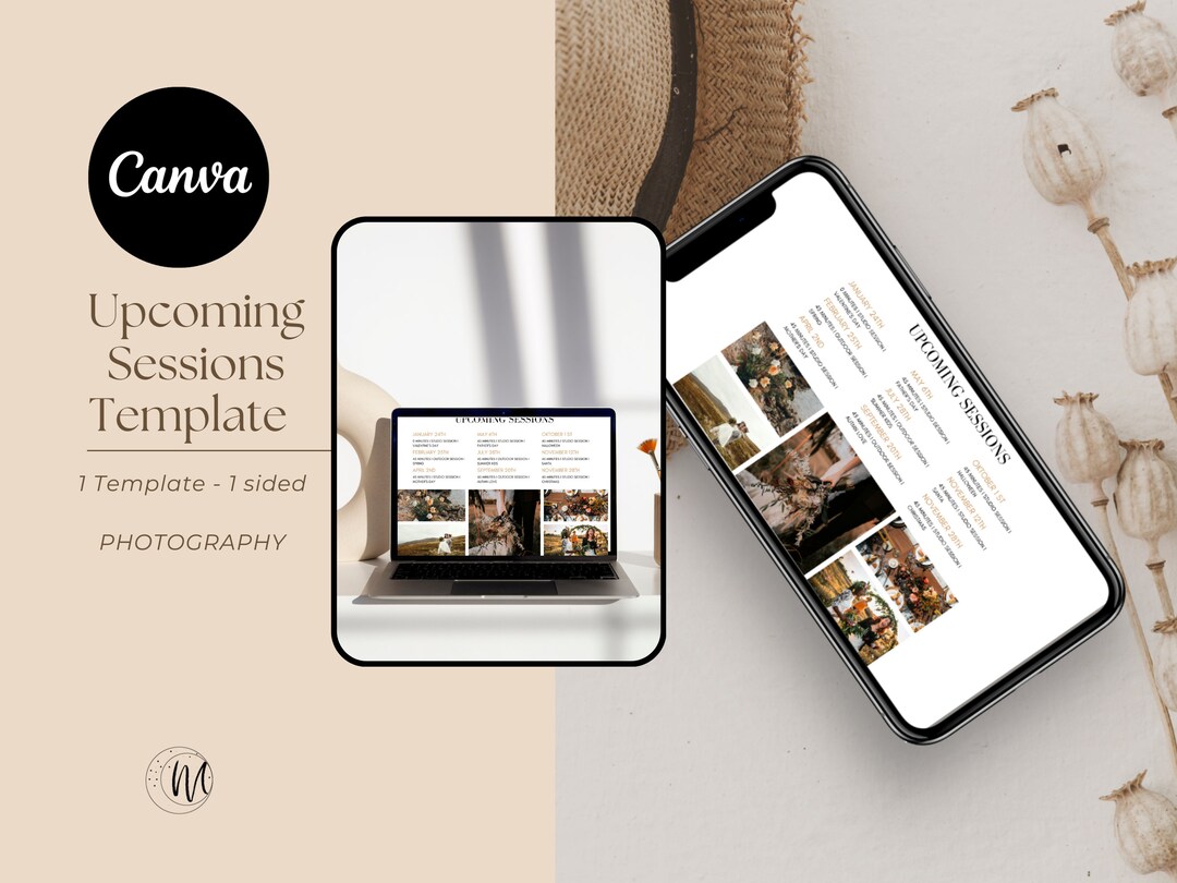 Editable Photography Upcoming Session Template 7 X - Etsy
