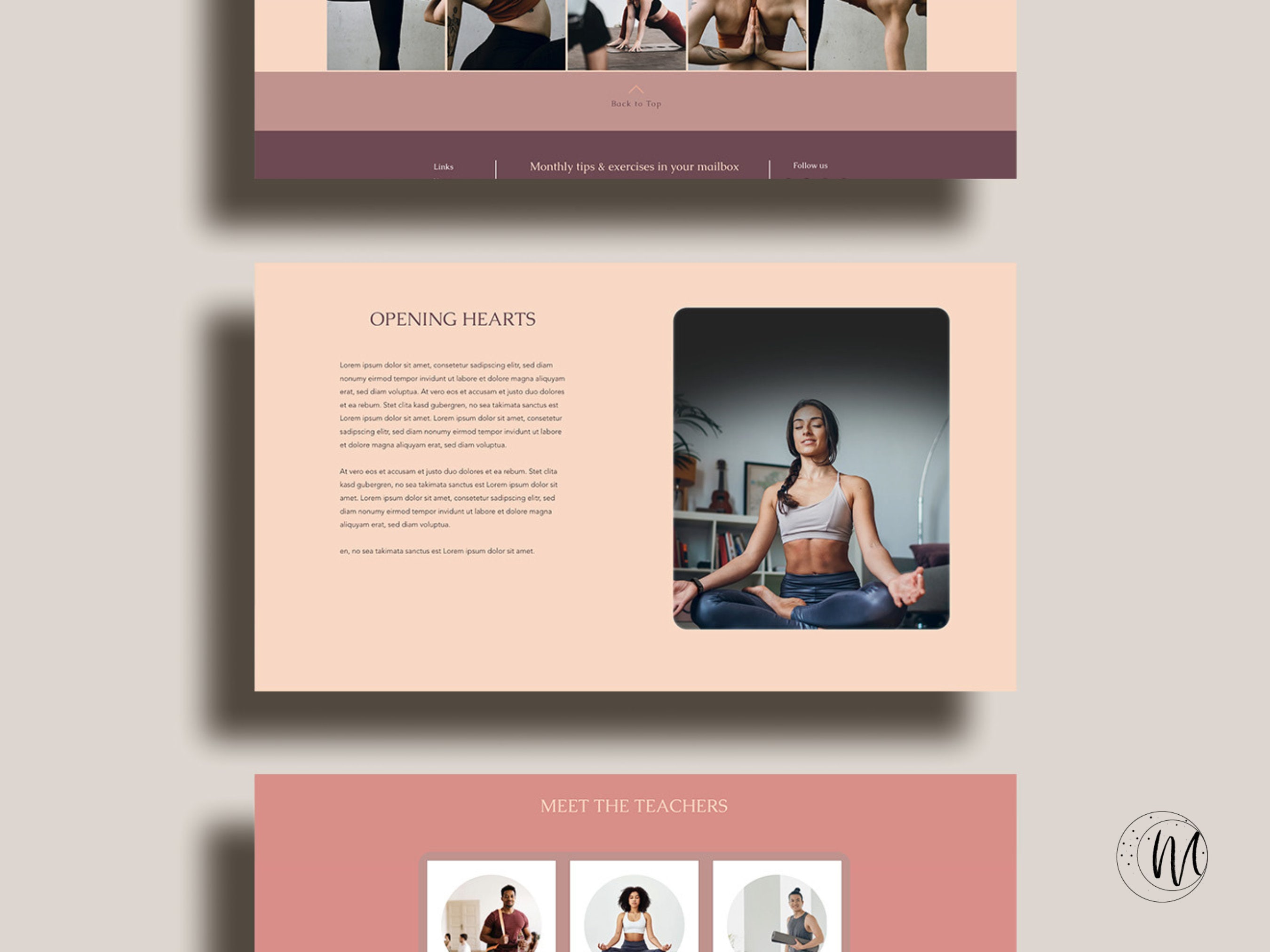 Wix Website Template for Yoga Coach Wix Coaches and Fitness Theme With ...