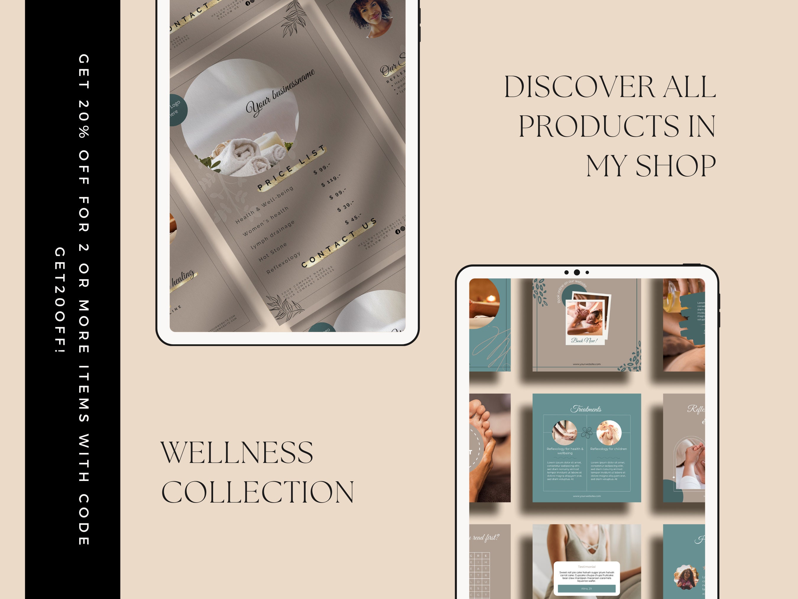 Editable E-mail Signature Template Canva Gmail Outlook for Wellness I ...