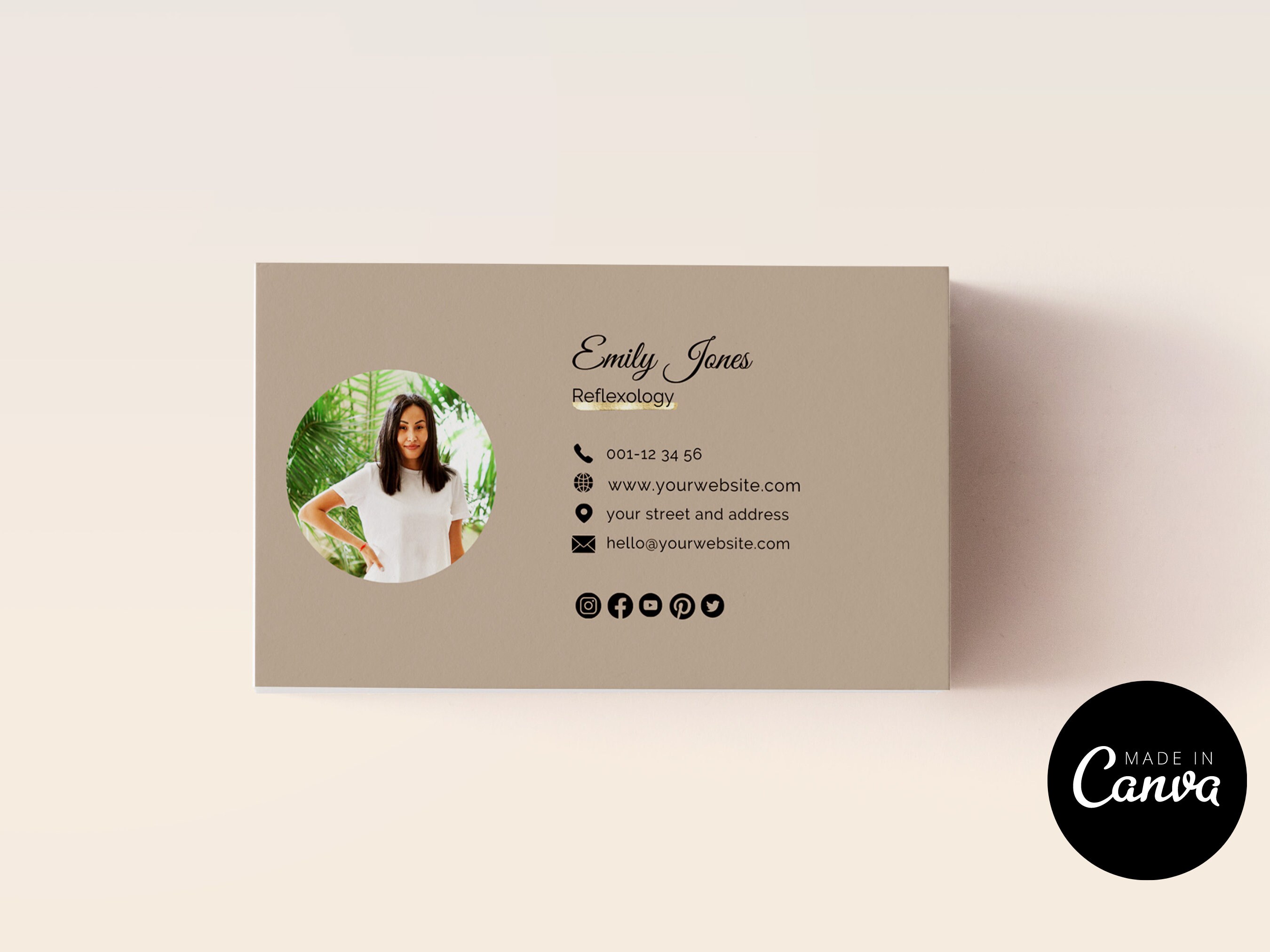 Editable E-mail Signature Template Canva Gmail Outlook for Wellness I ...