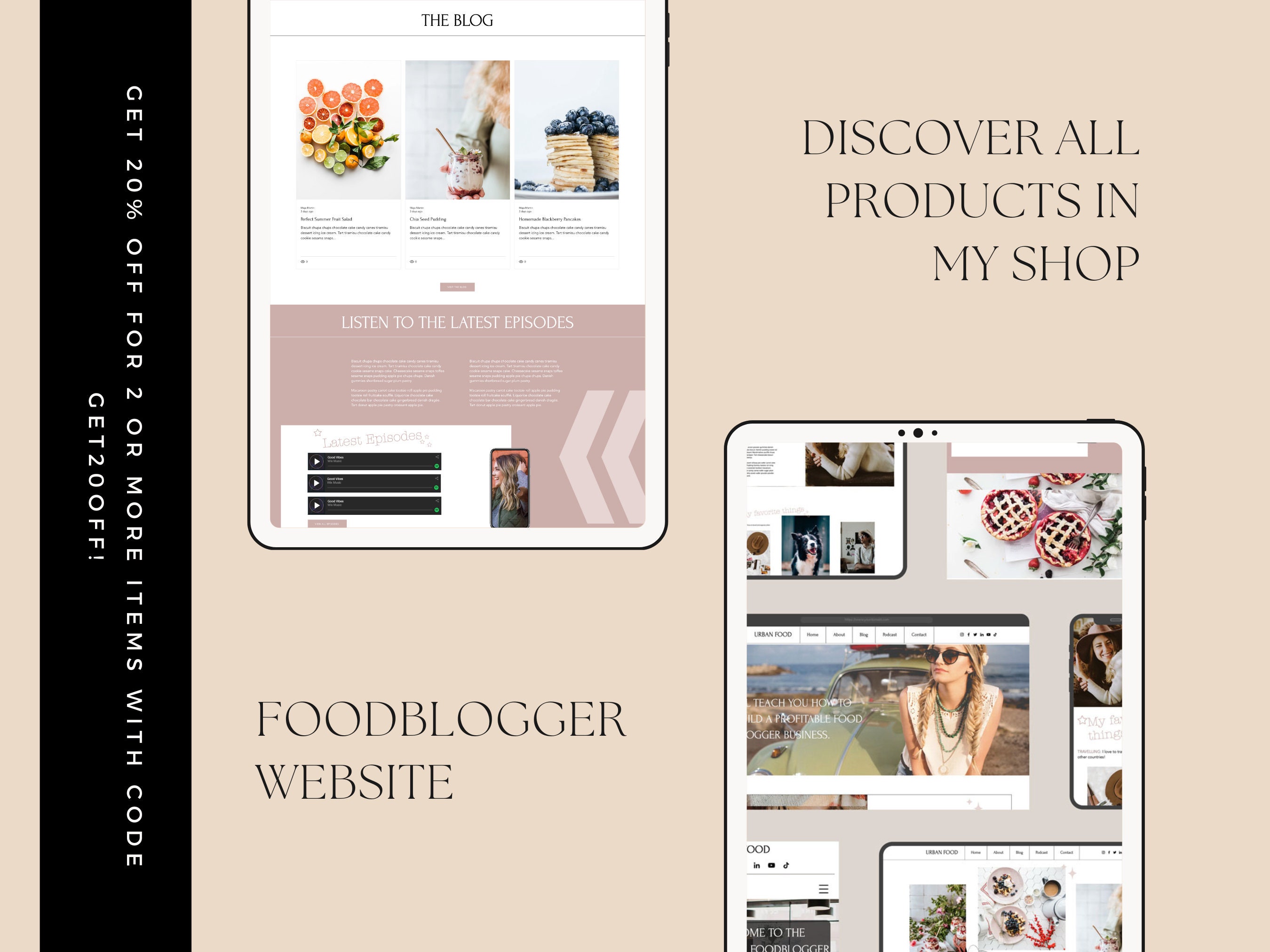 Foodblogger Email Signature Template Canva Blogger E-mail Design ...