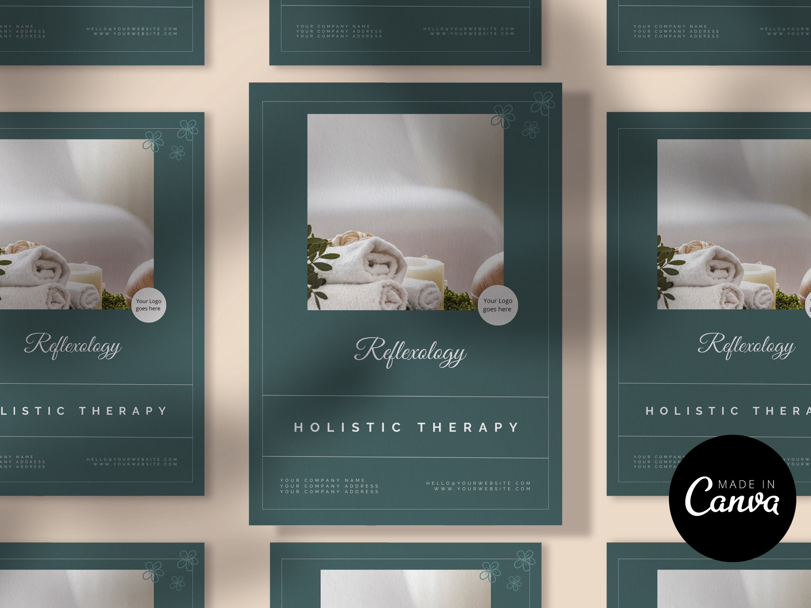 Editable Wellness Flyer Template I Canva Design Download for ...