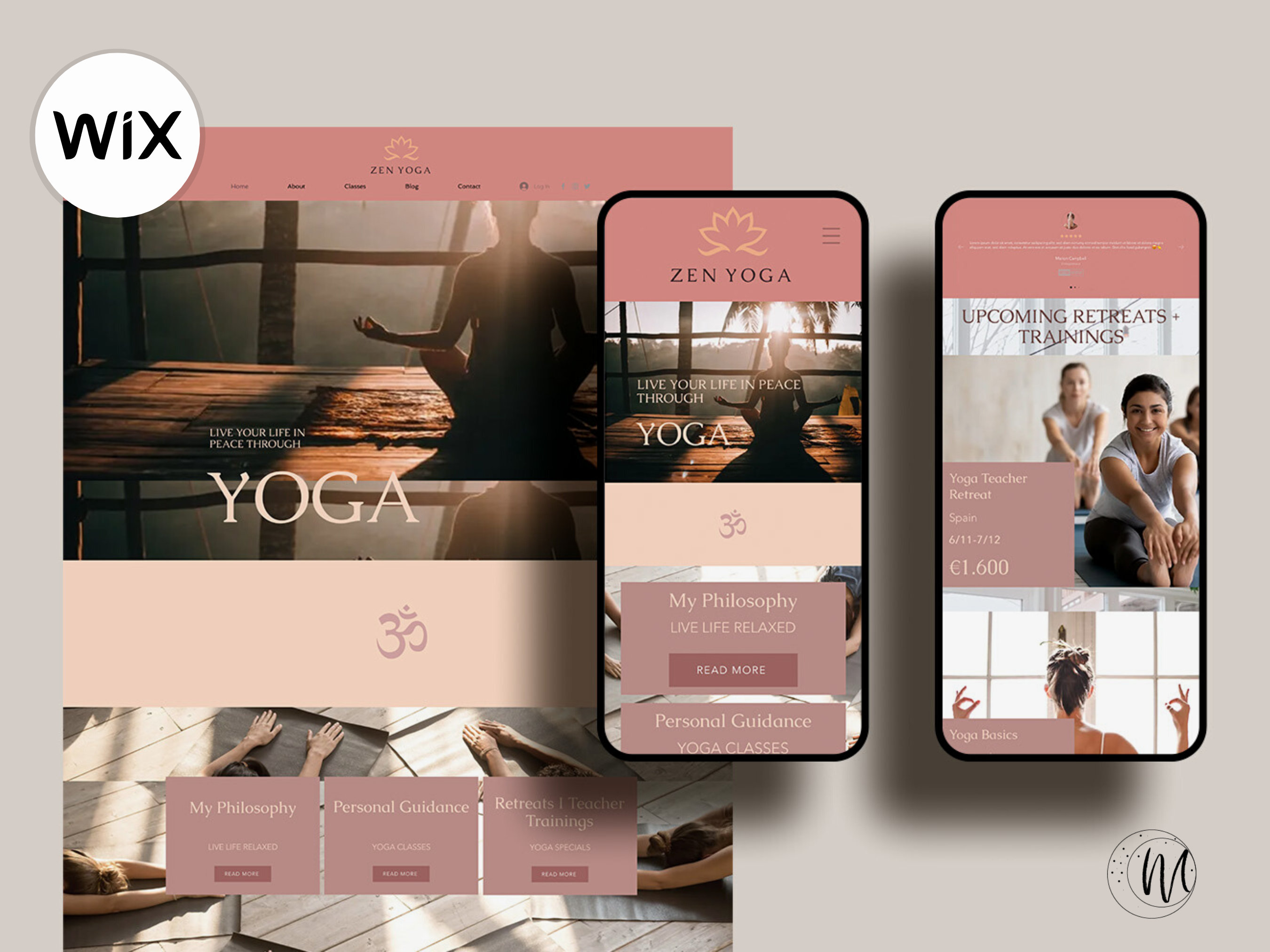 Wix Website Template for Yoga Coach Wix Coaches and Fitness Theme With ...
