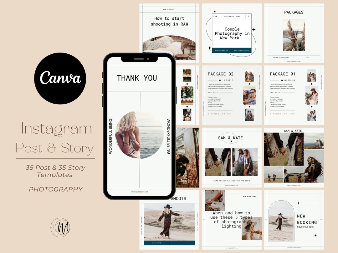 70 Instagram Post & Story Template for Photographers I Appealing Social ...