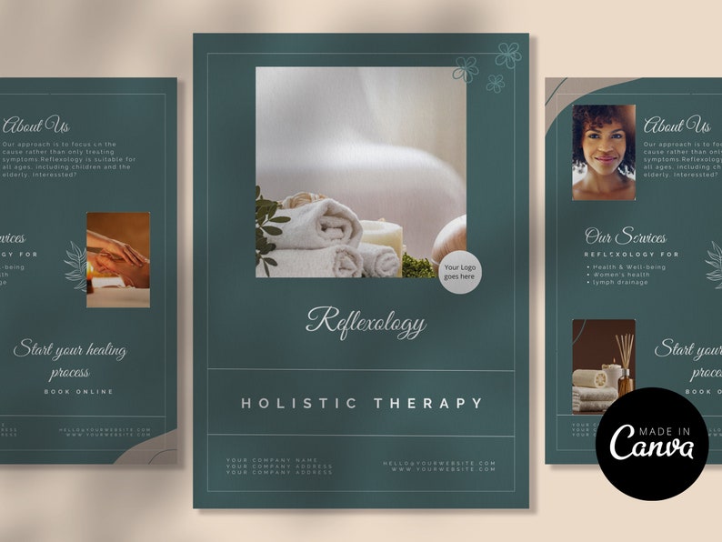 Editable Wellness Flyer Template I Canva Design Download for ...