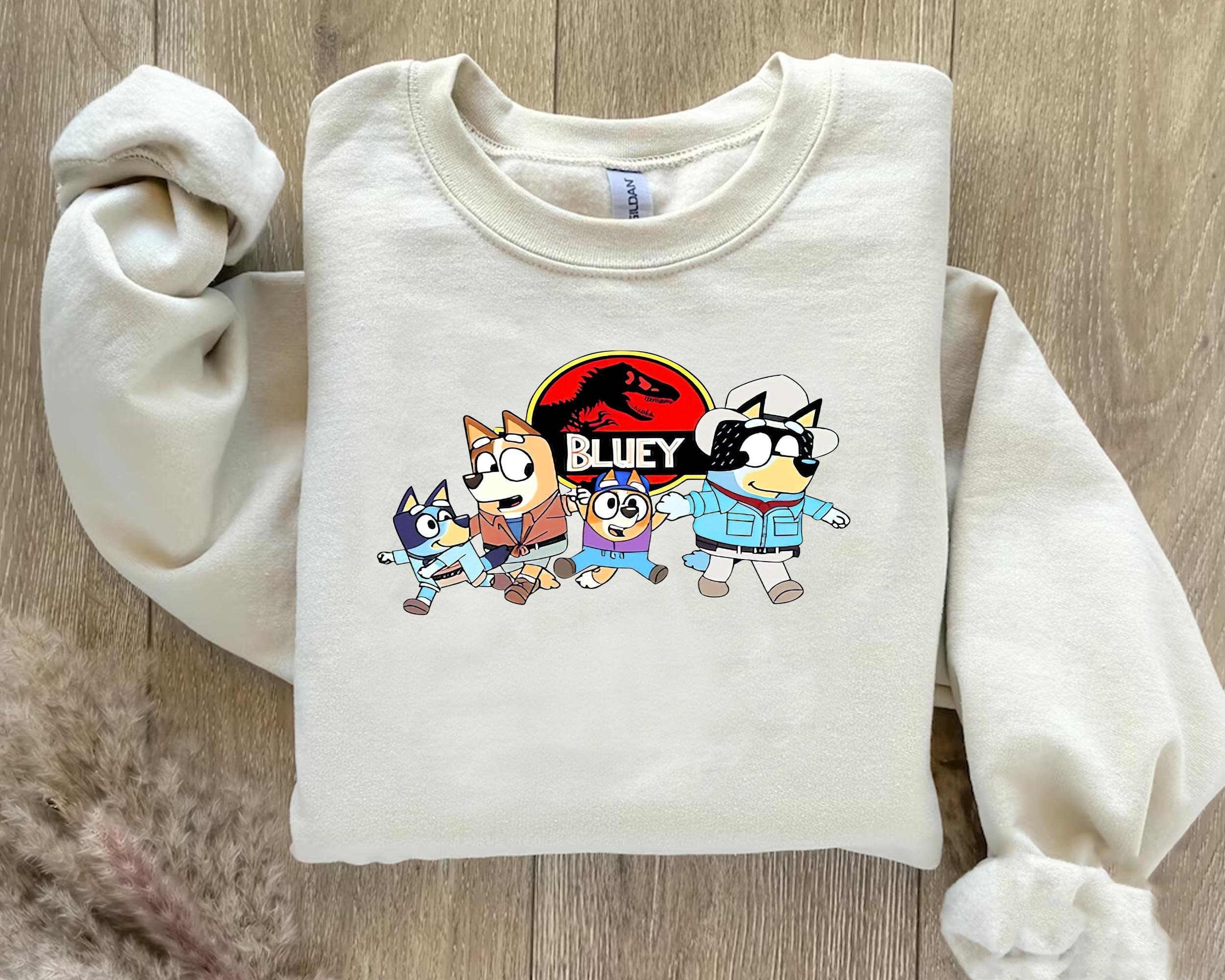 Bluey Family Jurassic Park Shirt, Bluey Birthday Shirt, Bluey Family ...