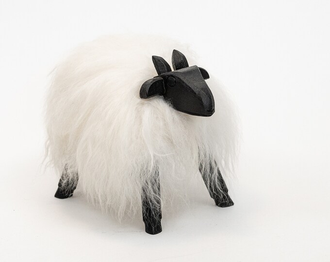 Miniature Sheep Needle Felted Tiny Figures Terrarium Figures Set of Two ...