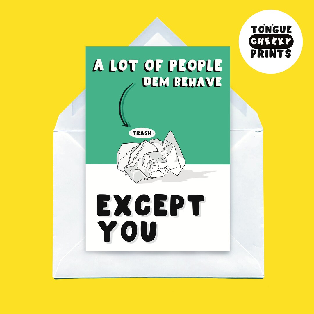 Funny Greeting Card, Black Friend, Black Woman Card, Black Man Card ...