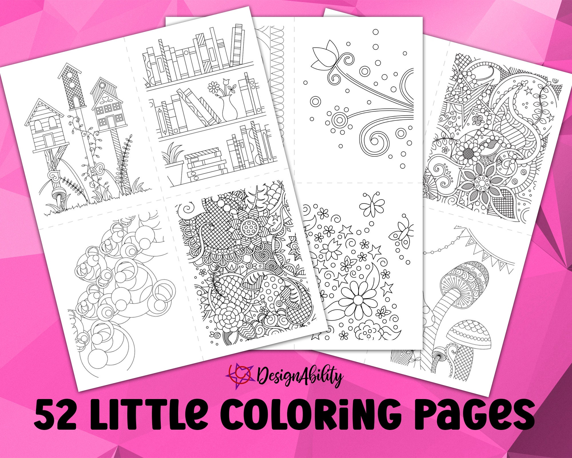 The Little Coloring Book Printable Coloring Pages 52 Pages Instant ...