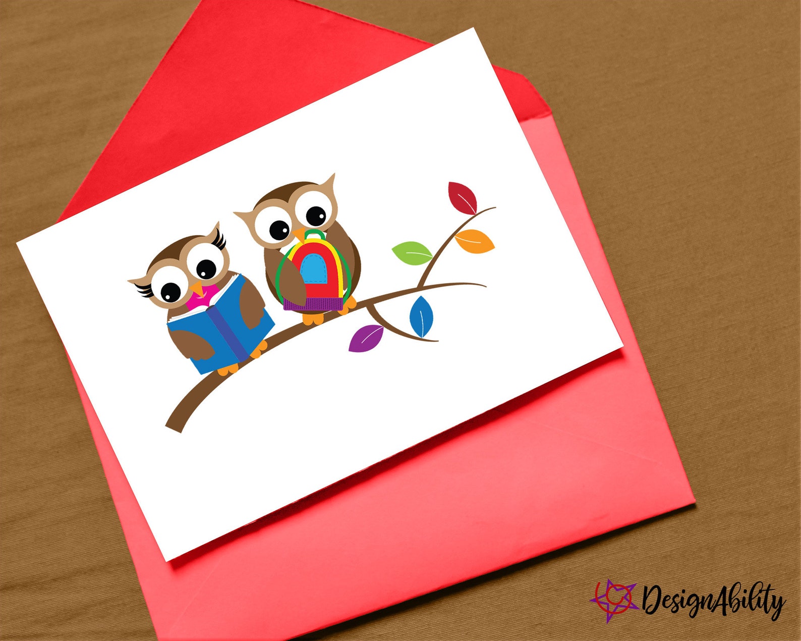 School Owls Clipart Set - SVG & 14 Pngs | Vector Clip Art | Digital ...
