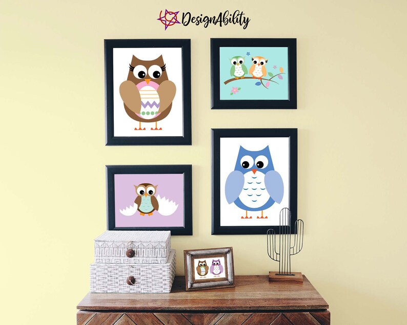 Easter Owls Clipart Set SVG & 15 Pngs Digital Download - Etsy