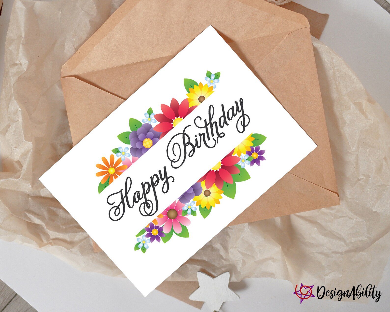 Bright Flower Clipart & Designs | JPG | PNG | Vector | Digital Download ...