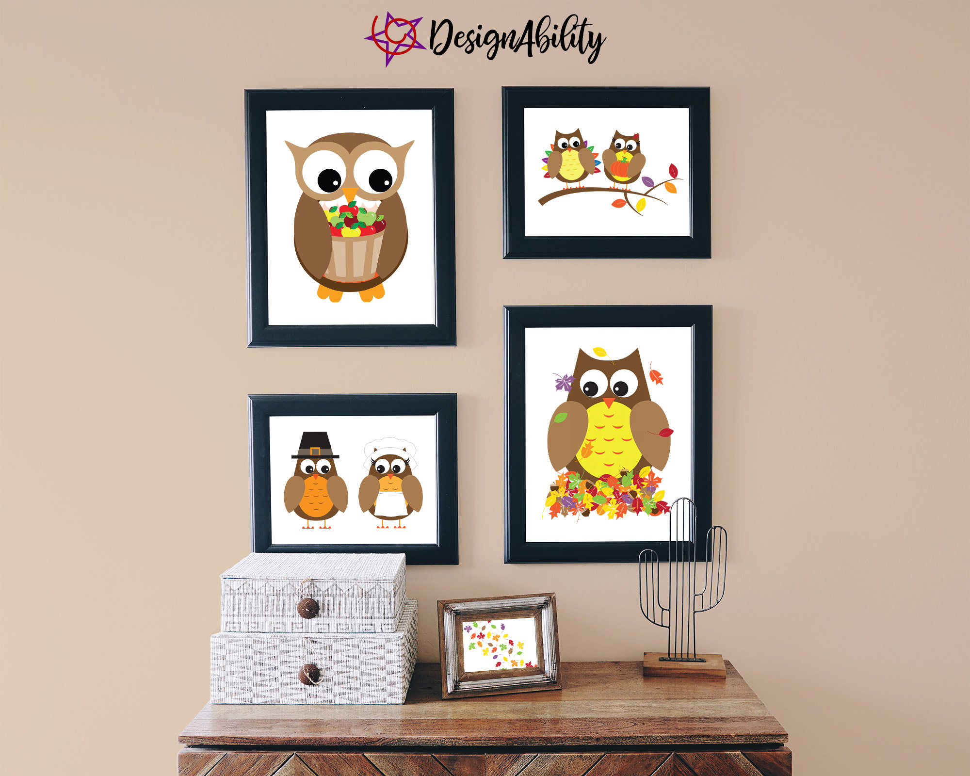 Thanksgiving Owls Clipart Set - SVG & 16 Pngs | Digital Download - Etsy