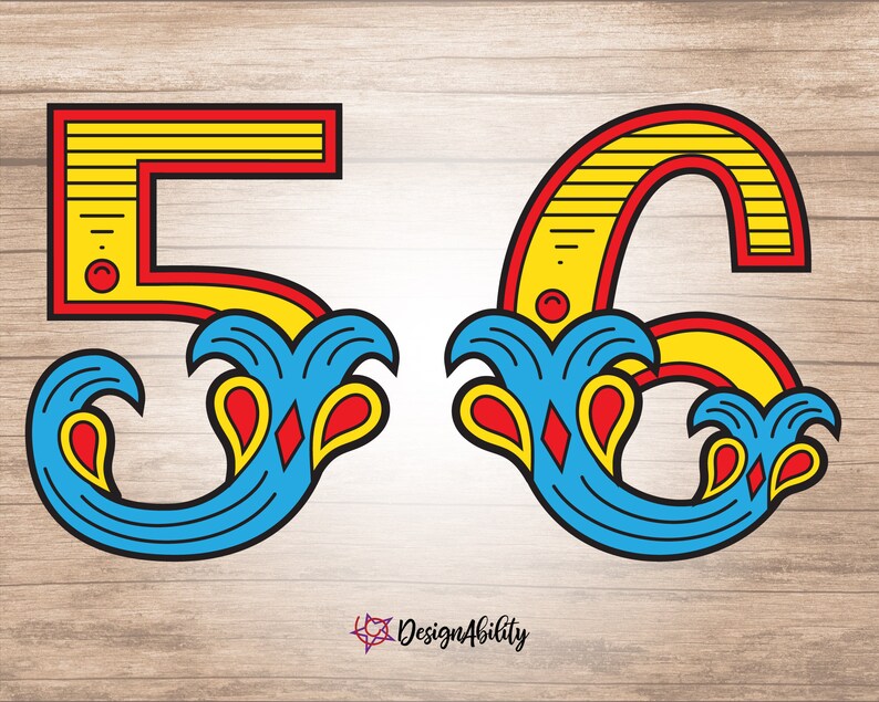 Circus Alphabet Clipart Set red / Blue / Yellow SVG & 36 - Etsy