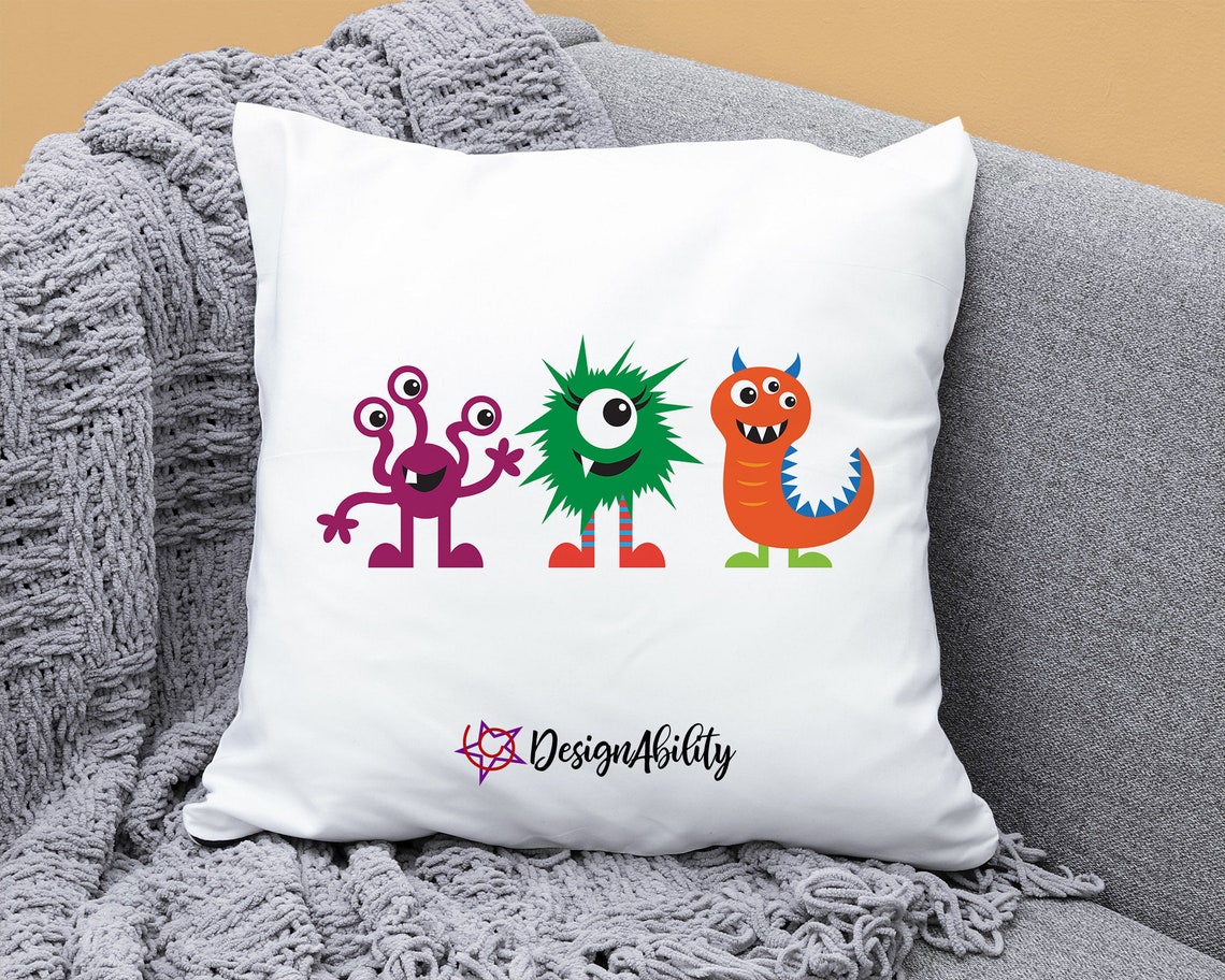 Cute Monster Clipart Set - 1 SVG & 10 Pngs | Digital Download - Etsy
