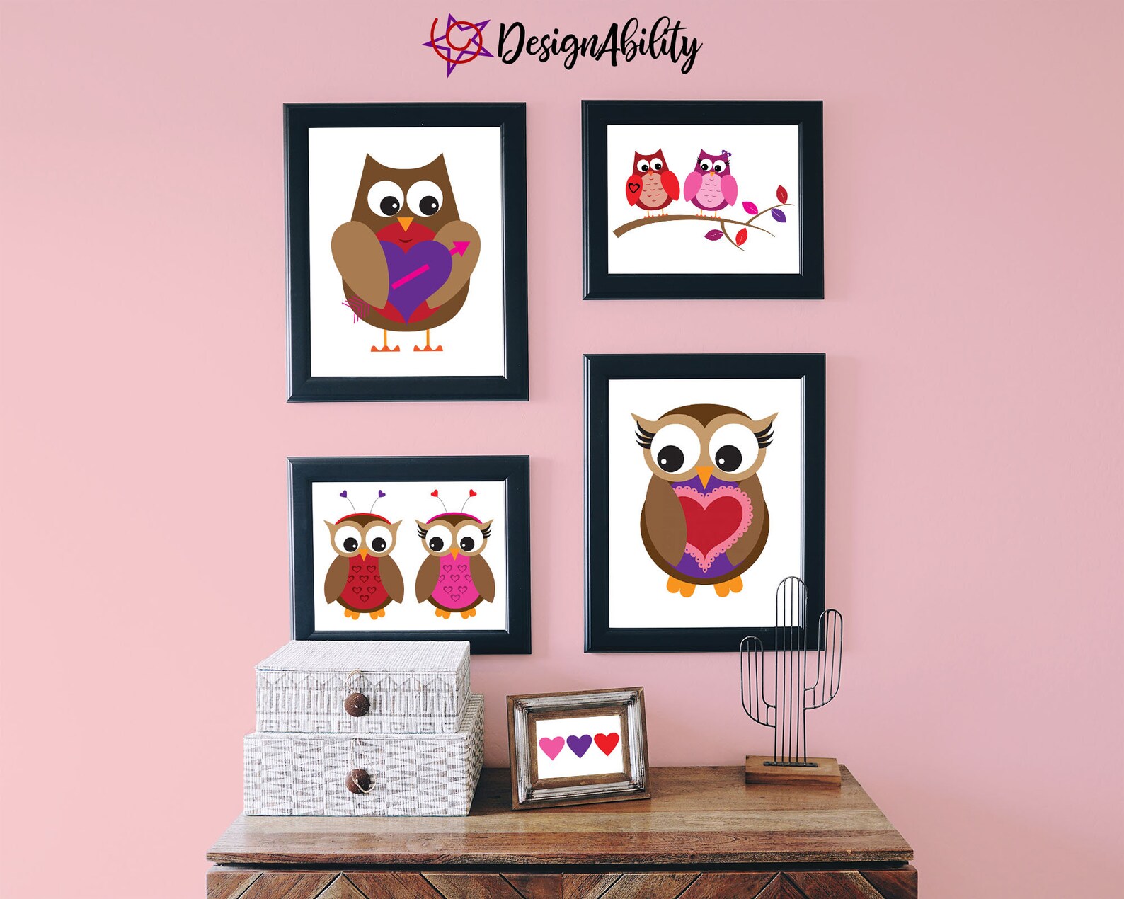 Valentine Owls Clipart Set - SVG & 15 Pngs | Digital Download - Etsy