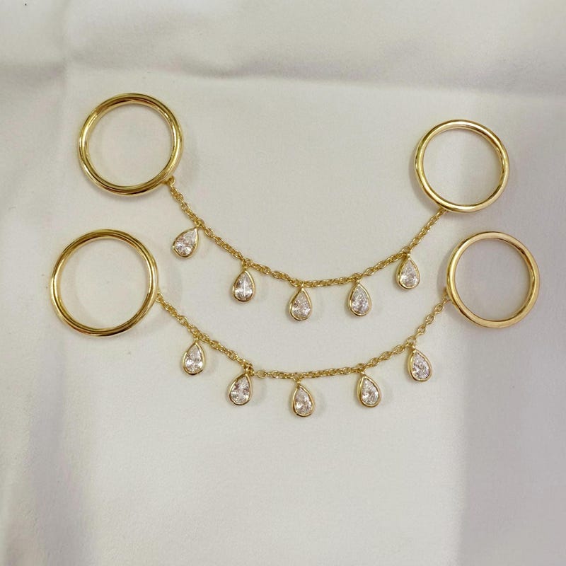 Two Finger Dangling Ring - Etsy