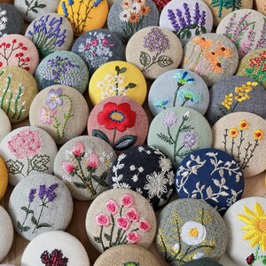 Floral Embroidery Brooch Pin Handmade Girl Embroidered Pin party Coat ...