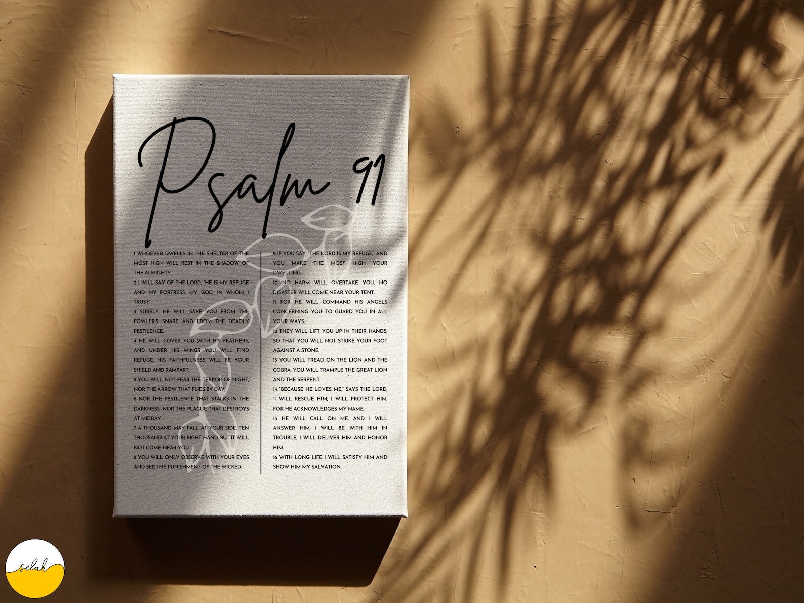 Psalm 91 Scripture Wall Art Home Decor Bible Verse Art - Etsy