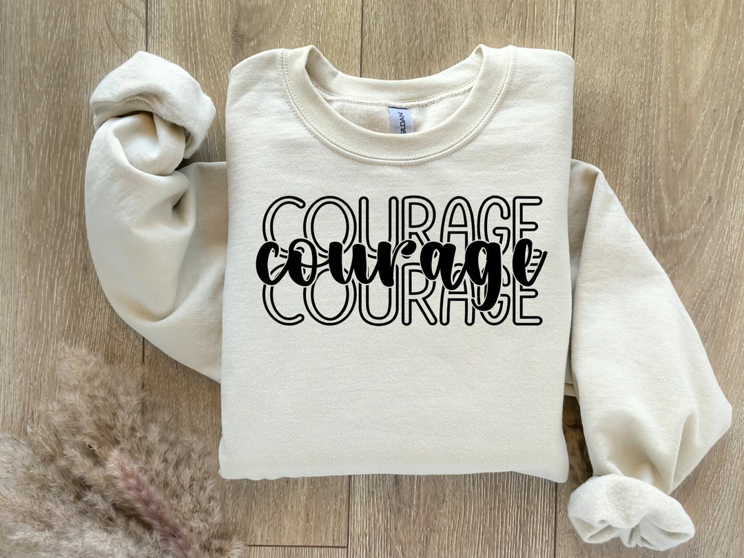 Courage Stacked Font Unique SVG Transparent PNG - Etsy