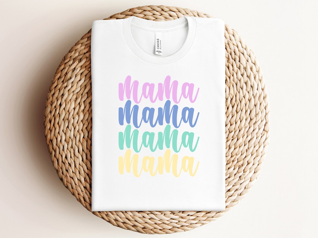 Mama Stacked SVG Transparent PNG POD and Commercial Use - Etsy