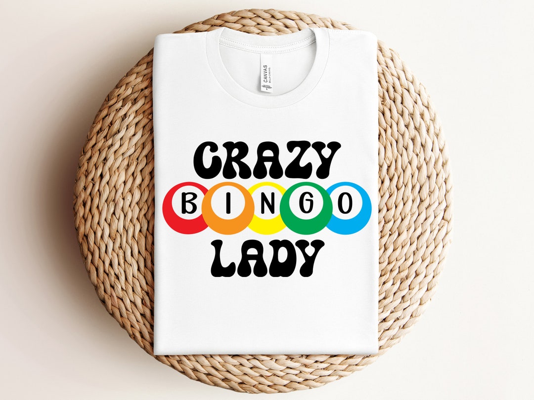 Crazy BINGO Lady SVG Transparent PNG - Etsy