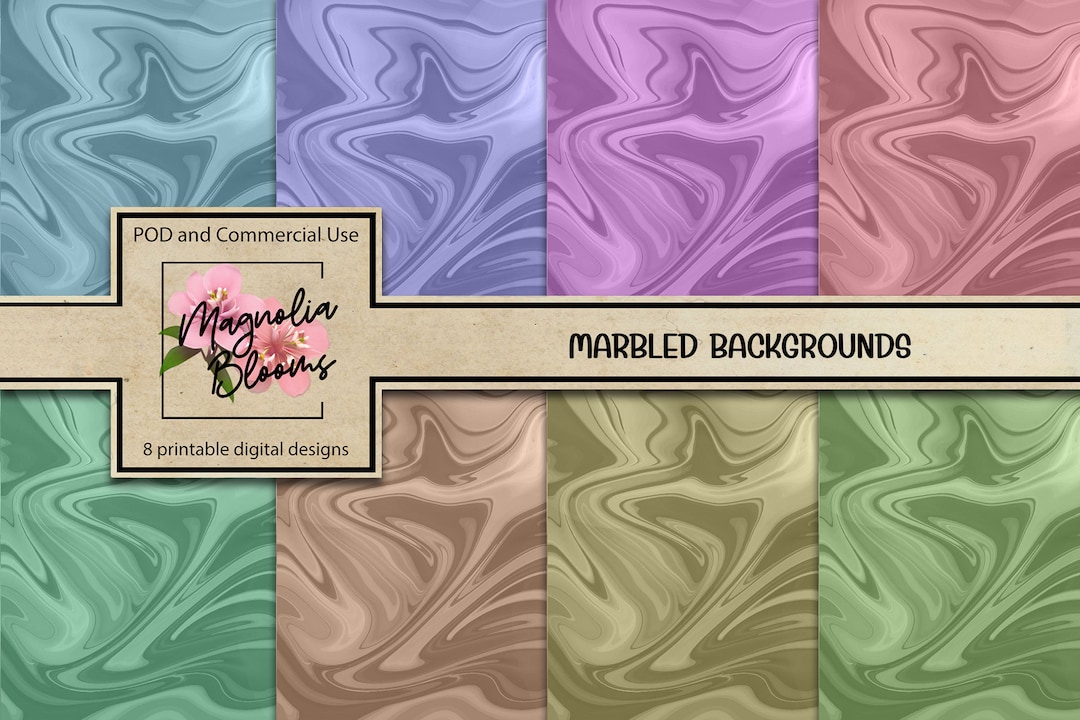 8 Beautiful Marble Digital Backgrounds Sublimation POD INCLUDED! - Etsy