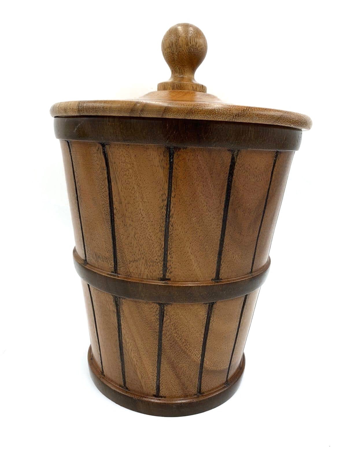 Rustic Wood Ice Bucket Bar Top Ice Bucket Live Edge Wood - Etsy