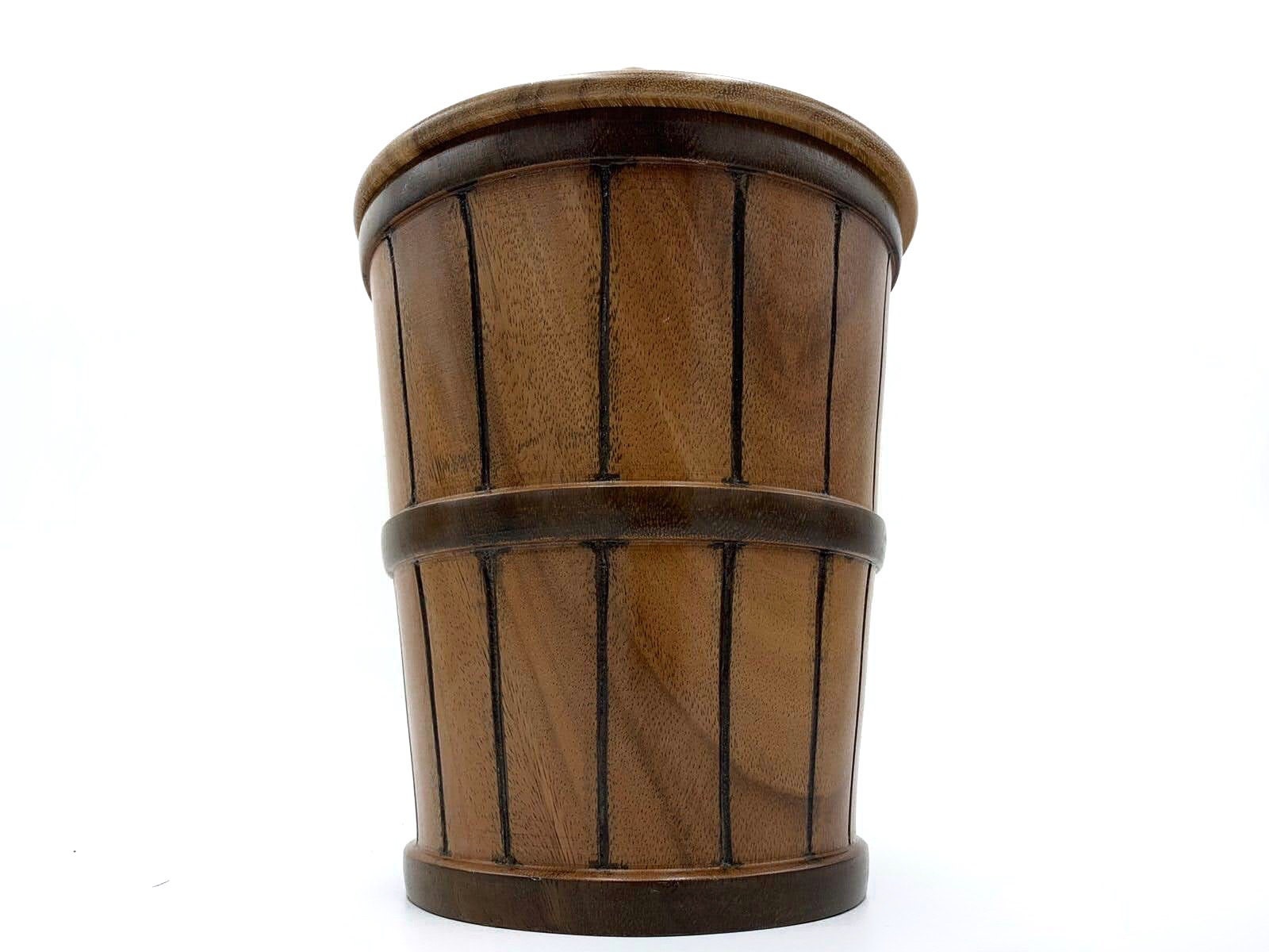 Rustic Wood Ice Bucket Bar Top Ice Bucket Live Edge Wood - Etsy