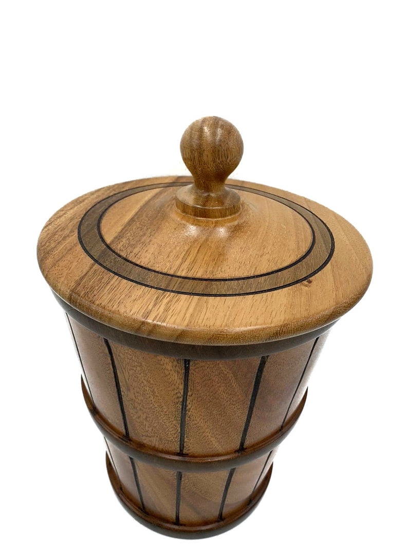 Rustic Wood Ice Bucket Bar Top Ice Bucket Live Edge Wood - Etsy