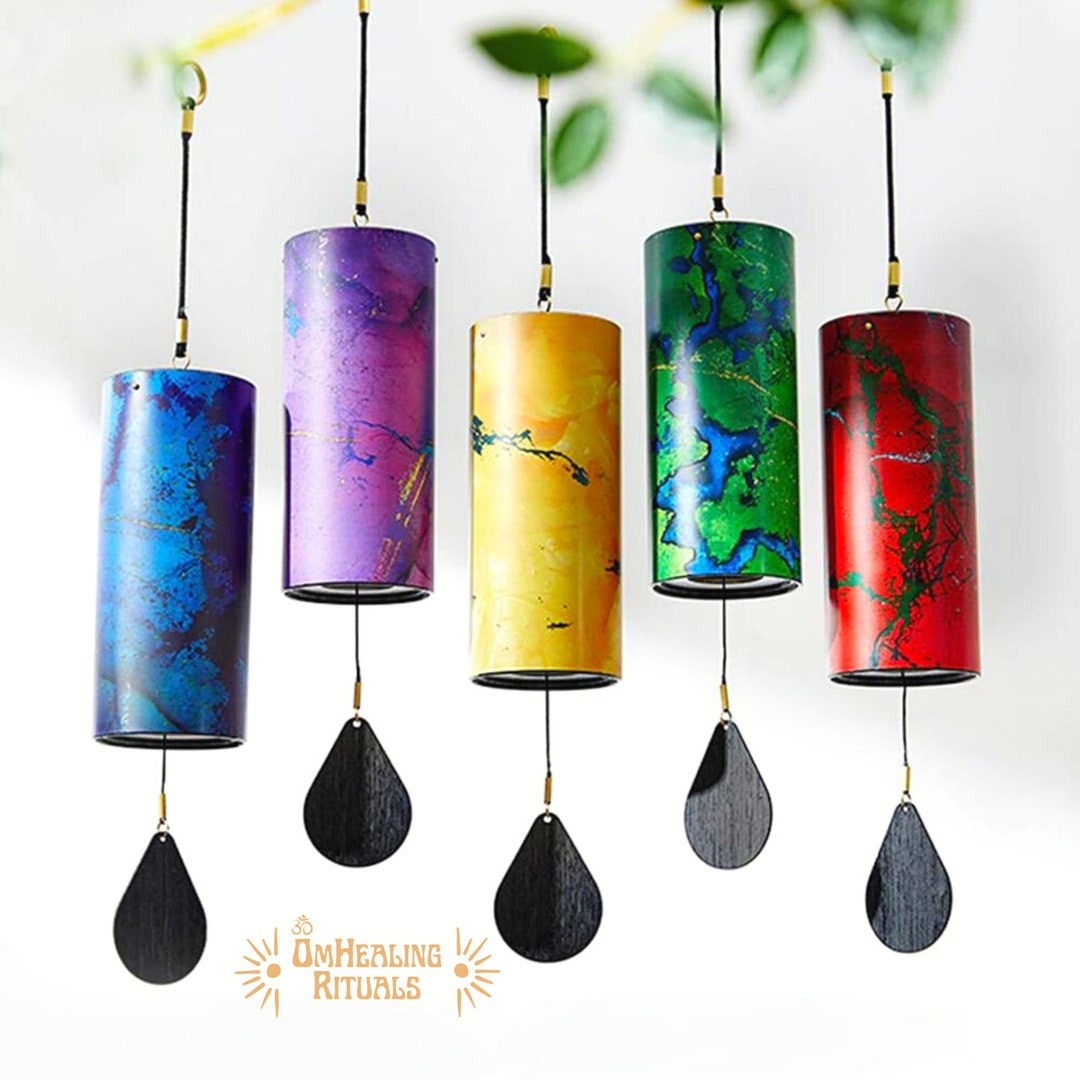 Abstract Art Wind Chimes Colors Healing Metal Windchime - Etsy