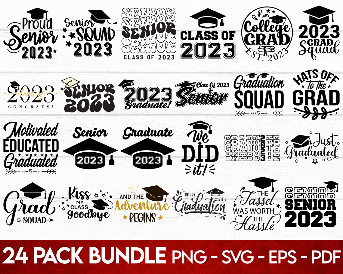 Graduation Svg Bundle Class of 2023 Svg Graduation Svg - Etsy